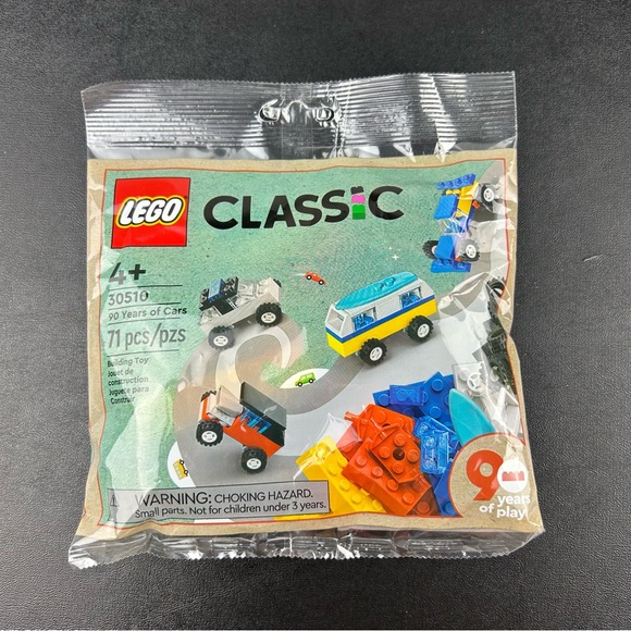 Lego | Toys | Lego Classic 9 Years Of Cars 3050 Building Toy 71 Pieces ...